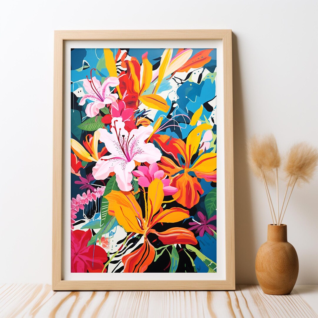 Azalea Dreams Native, DIGITAL Art Print, Native Flowers Azalea ...