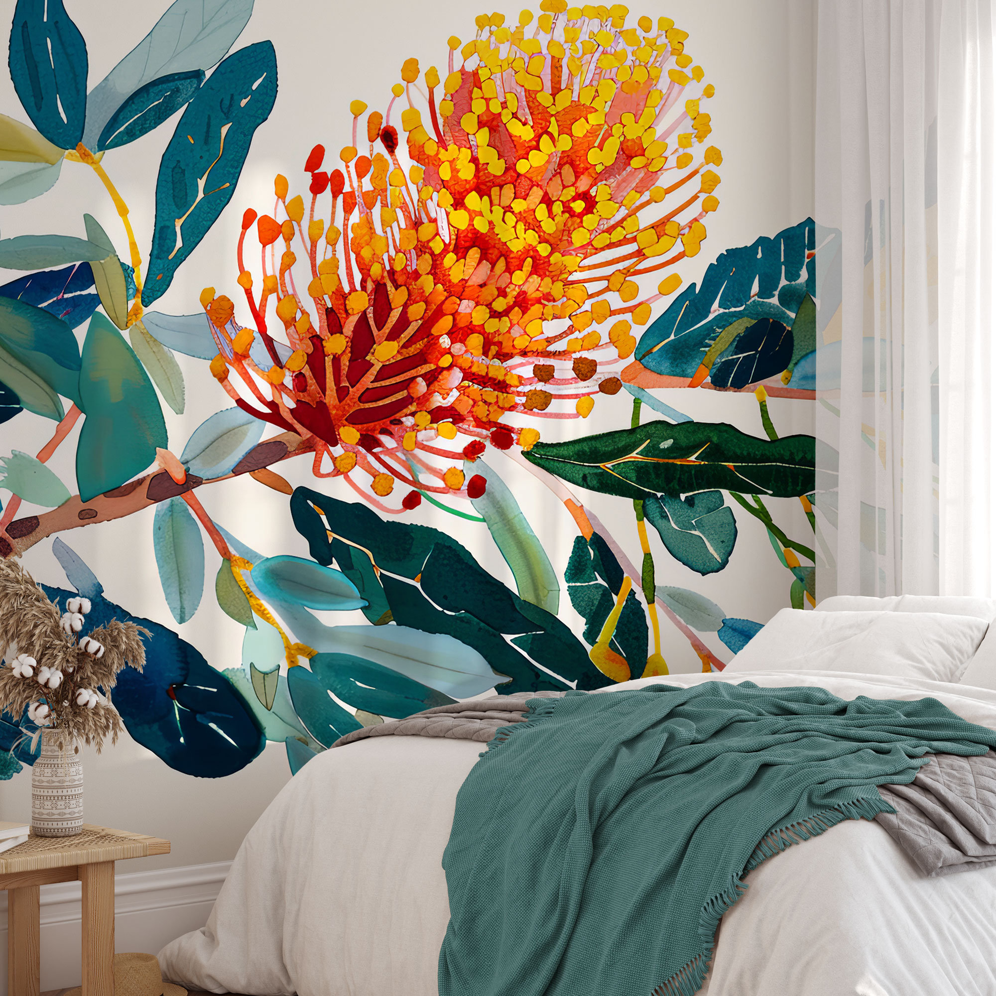 Australian Banksia Wallpaper Printable, DIGITAL DOWNLOAD Australian Art ...