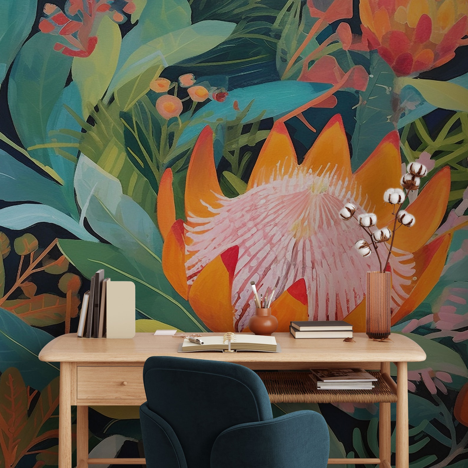 Australian Banksia Charm Wallpaper Printable, DIGITAL DOWNLOAD ...