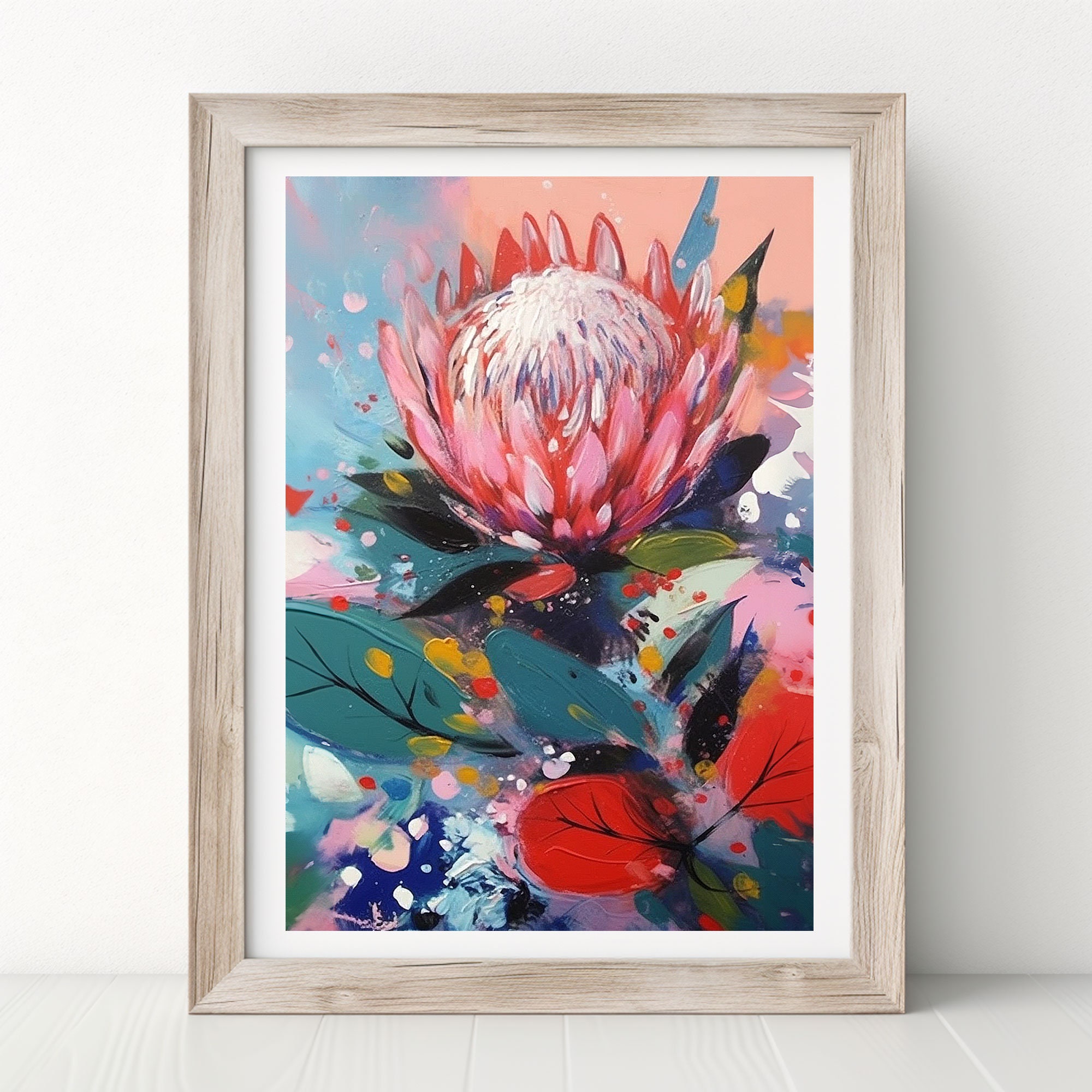 Australian Native Flora Abstract Paintings DIGITAL Art Prints, Set of 3 ...