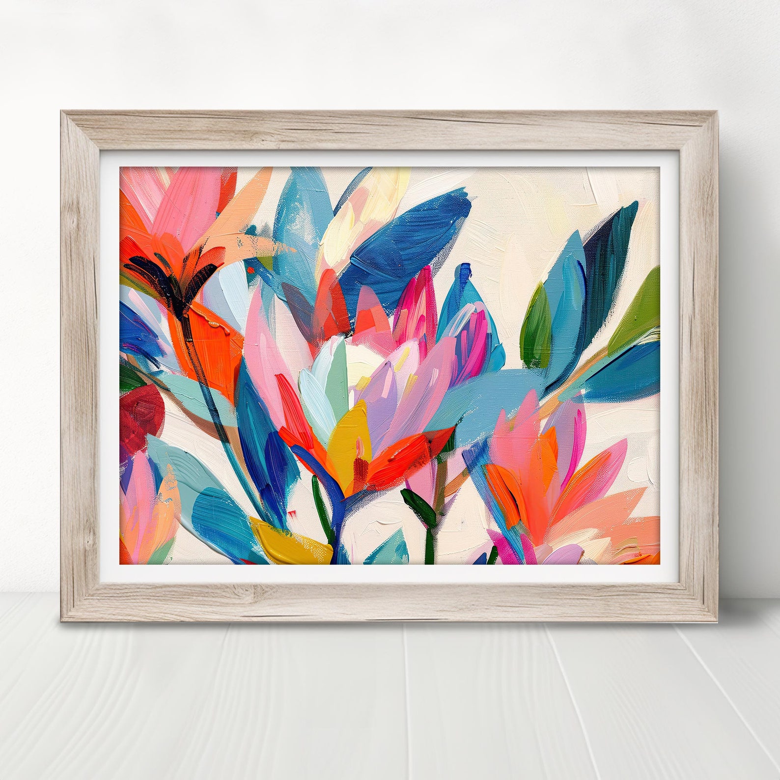 Australian Protea Pop Abstract Painting DIGITAL Art Print, Native ...