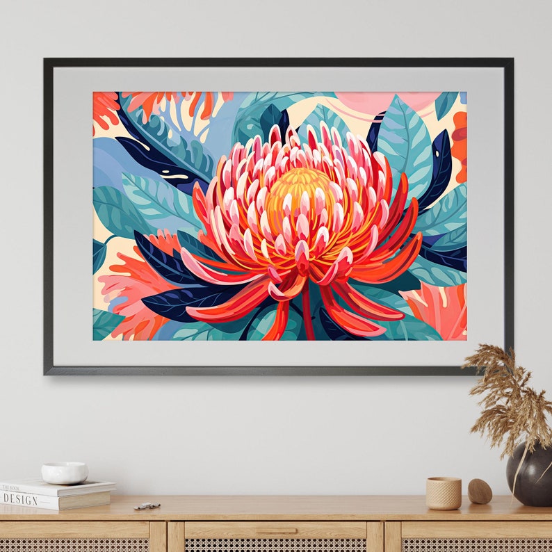 Australian Waratah Beauty, DIGITAL DOWNLOAD, Native Flowers Waratah ...