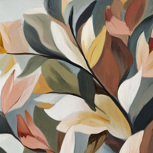 Earthy Native Harmony Floral Wall Art Painting DIGITAL DOWNLOAD, Native ...