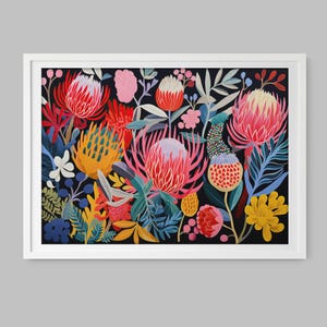 Waratah Australian Flower Serenade, DIGITAL Art Print, Native Waratah ...