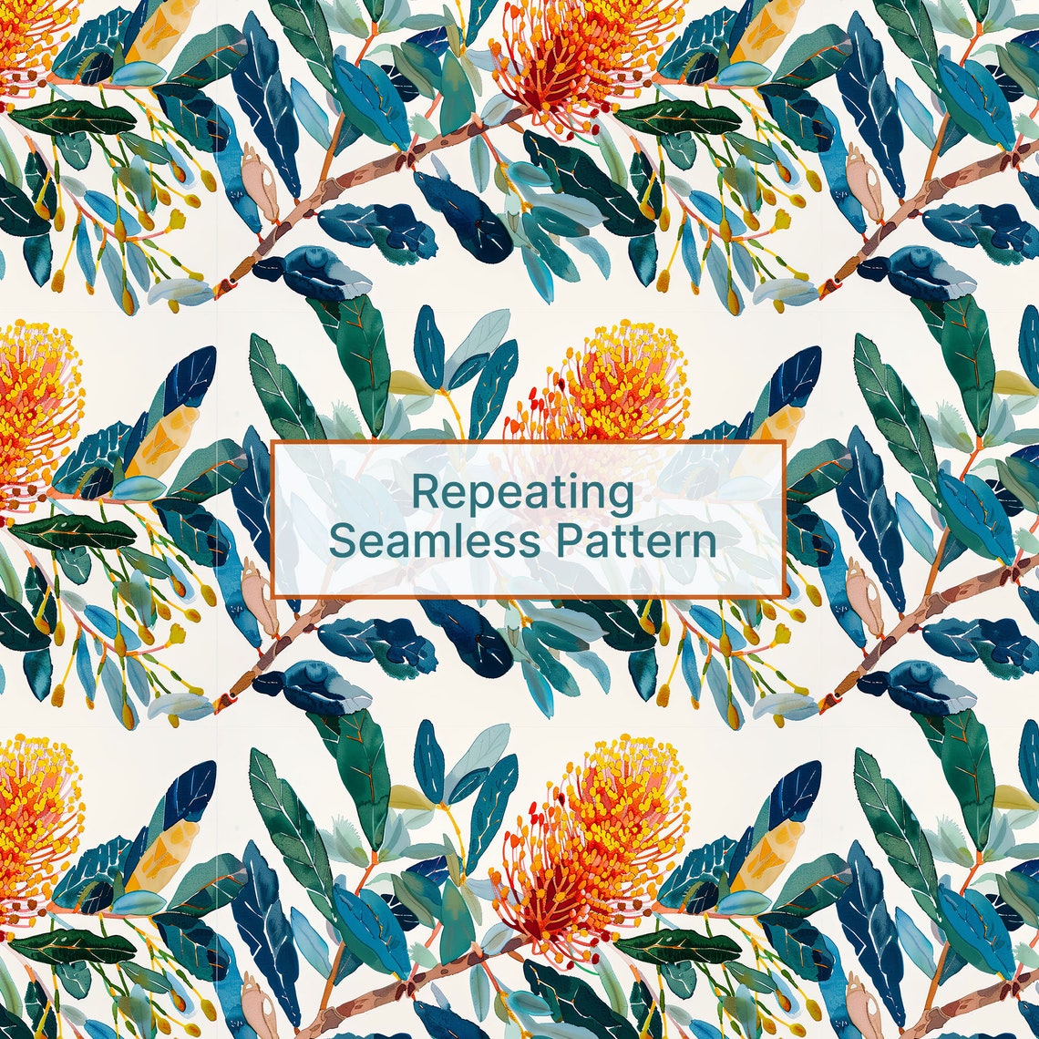 Australian Banksia Wallpaper Printable, DIGITAL DOWNLOAD Australian Art ...