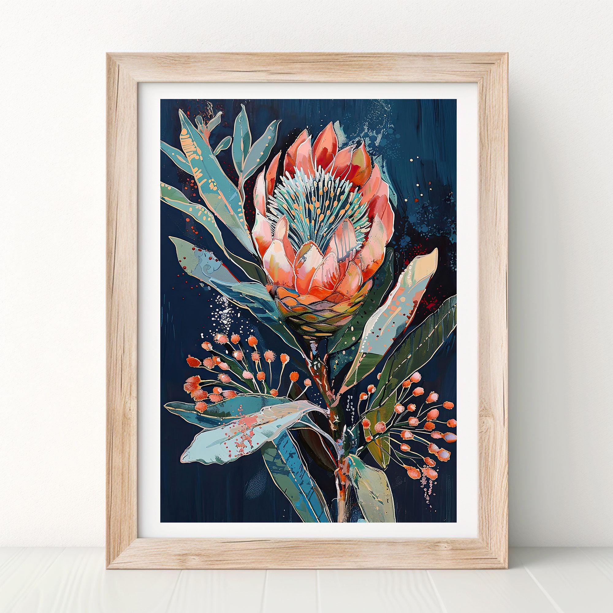 Australian Bush Dreams Floral Set Paintings Prints, DIGITAL DOWNLOAD ...