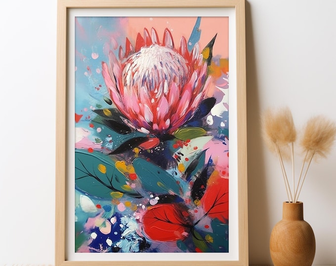 Native Australian Flower Bunch Art Print, Aussie Flora Wall Decor ...