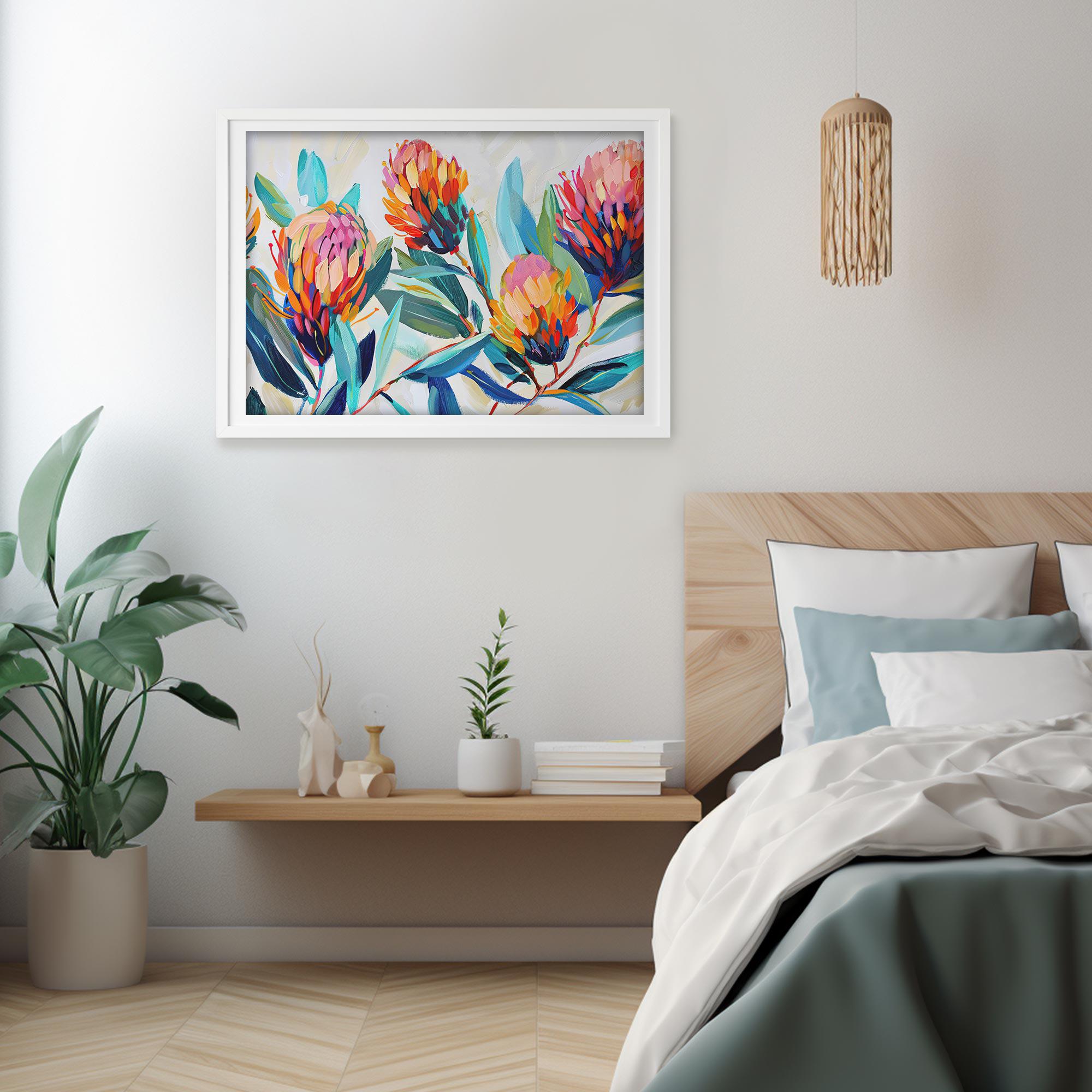 Australian Banksia Abstract Dreamscape Painting, DIGITAL Art Print ...
