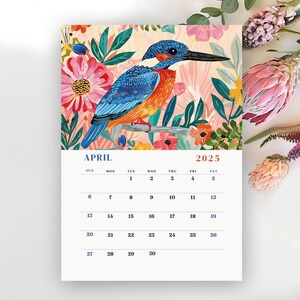 2025 Calendar Monthly Printable, Australian Celebrations Native Flowers ...
