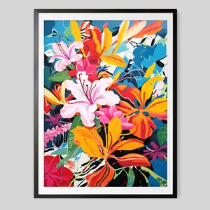 Azalea Dreams Native, DIGITAL Art Print, Native Flowers Azalea ...