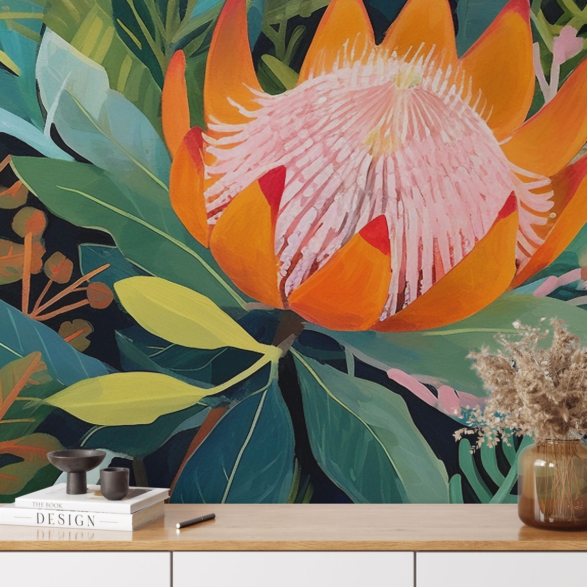 Australian Banksia Charm Wallpaper Printable, DIGITAL DOWNLOAD ...