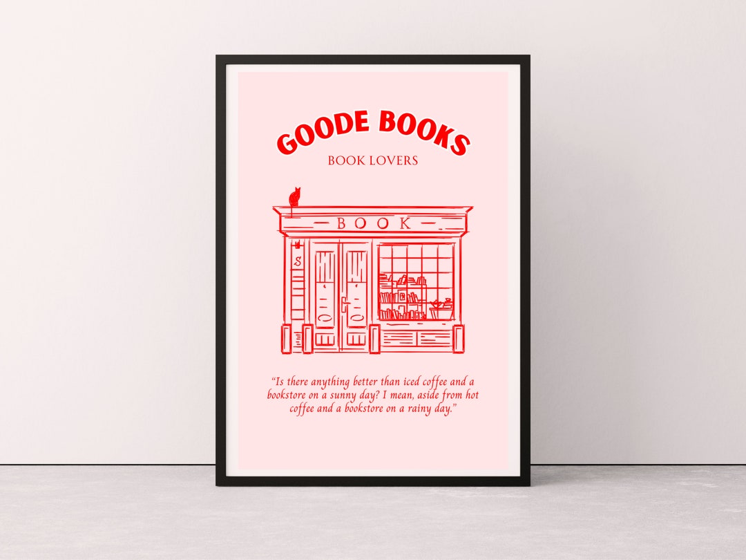 Goode Books Emily Henry Print, Emily Henry Wall Art, Home Decor Reader ...