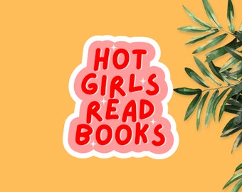 Hot Girls Read Sticker - Etsy