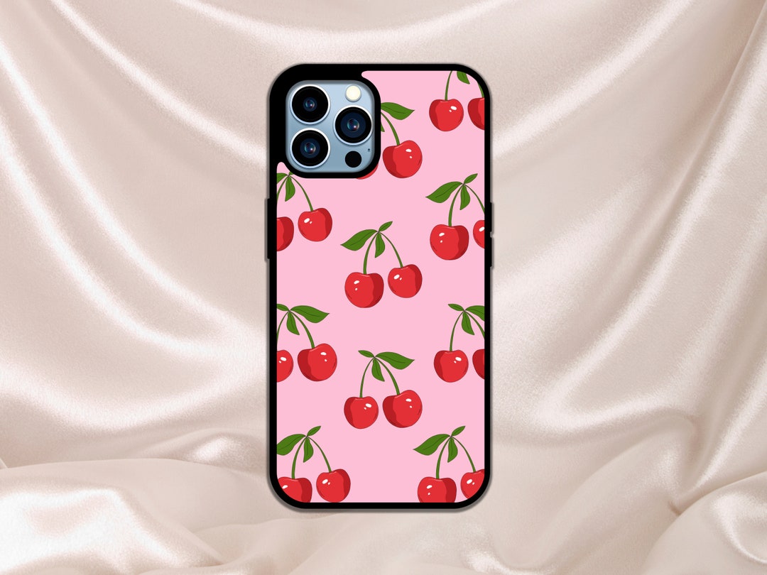 Cherry Phone Case, Cherry Print Phone Case, Red Cherry Phone Case ...