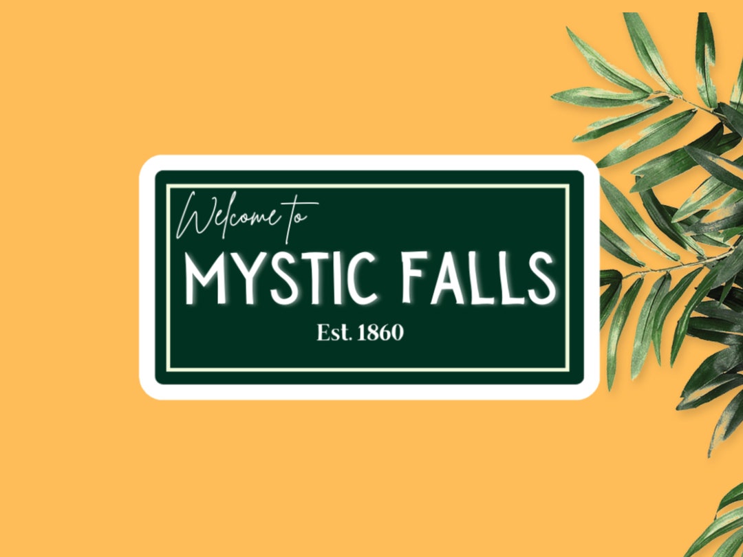 Vampire Diaries Sticker, Mystic Falls Sticker, Damon Salvatore, Stefan ...