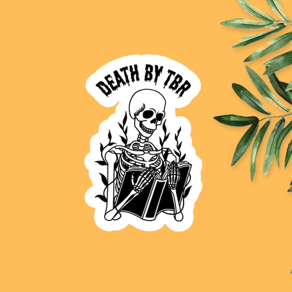 Death by Tbr Sticker - Etsy