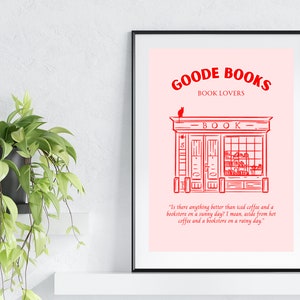Goode Books Emily Henry Print, Emily Henry Wall Art, Home Decor Reader ...