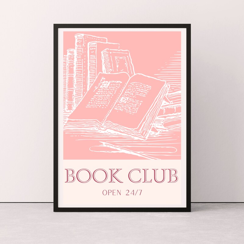 Book Club Poster - Etsy