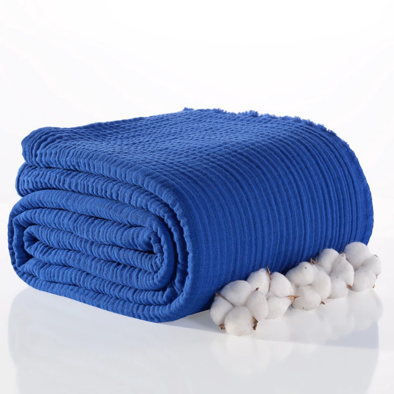 Royal Blue Throw Blanket - Etsy