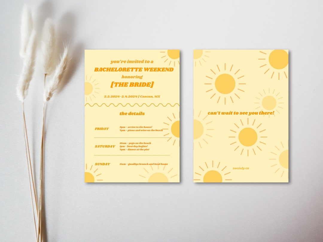 The Sunny Invite - Etsy