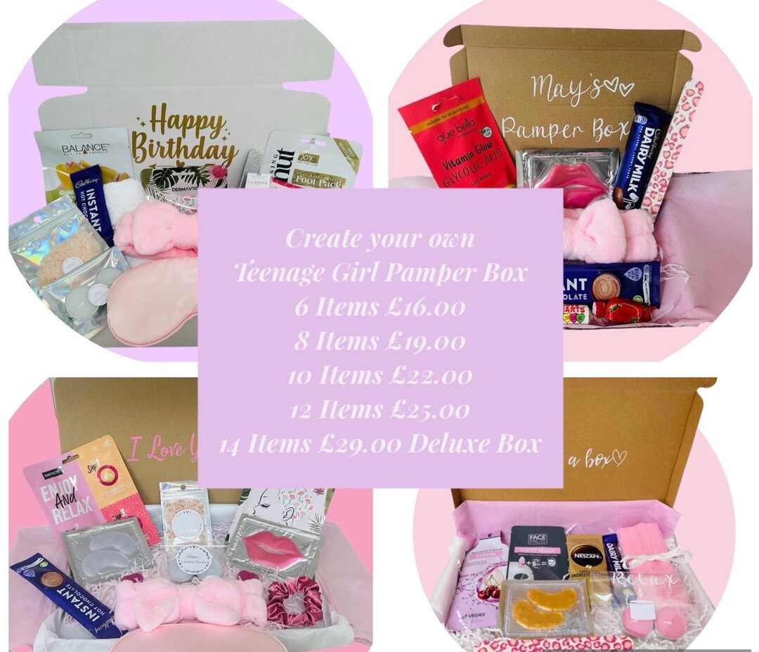 Create Your Own Teenage Girls Pamper Box Gift Teenage Girl Gift Self ...