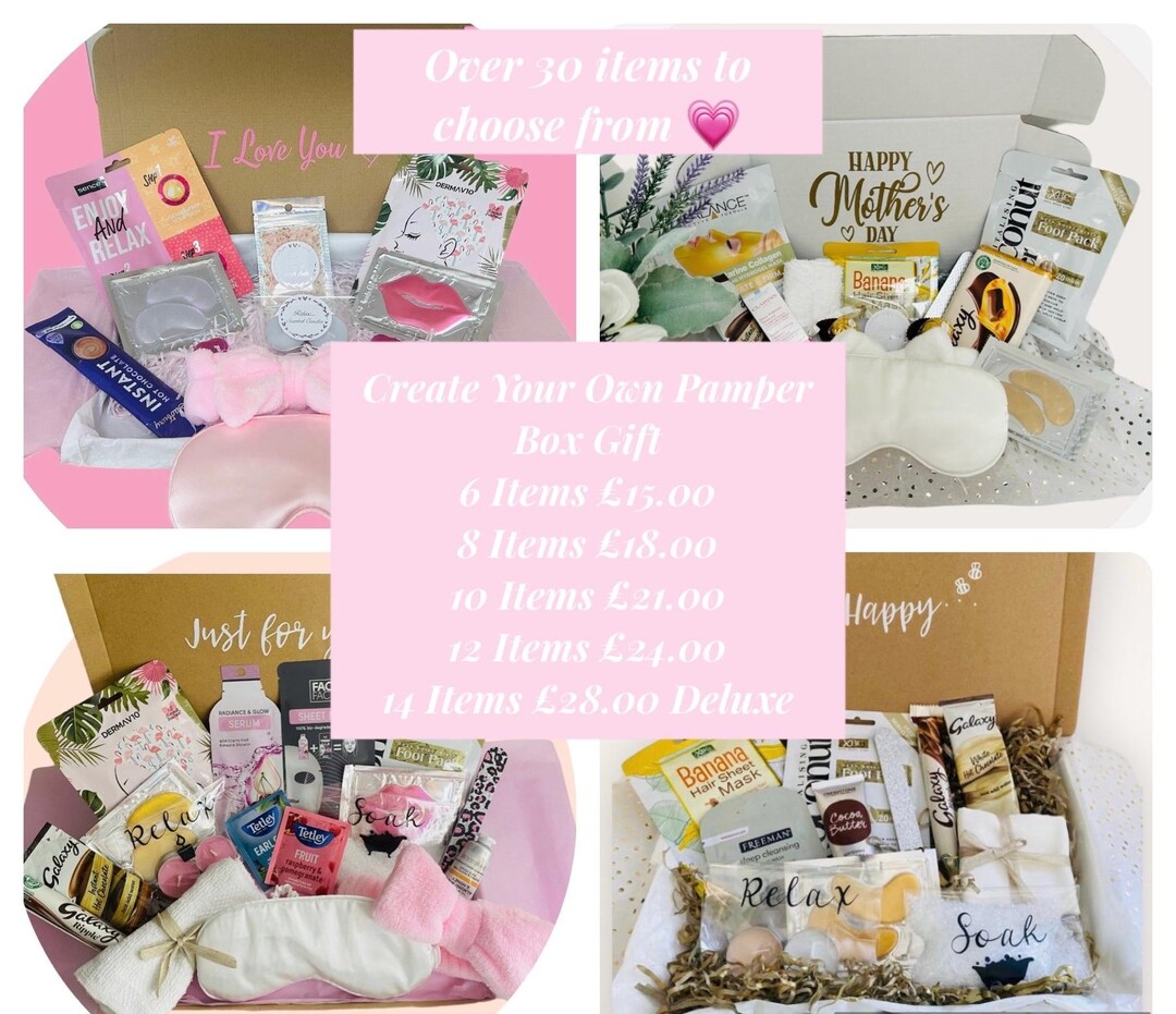 Create Your Own Womens Pamper Box Gift Birthday Self Care Gift Spa ...