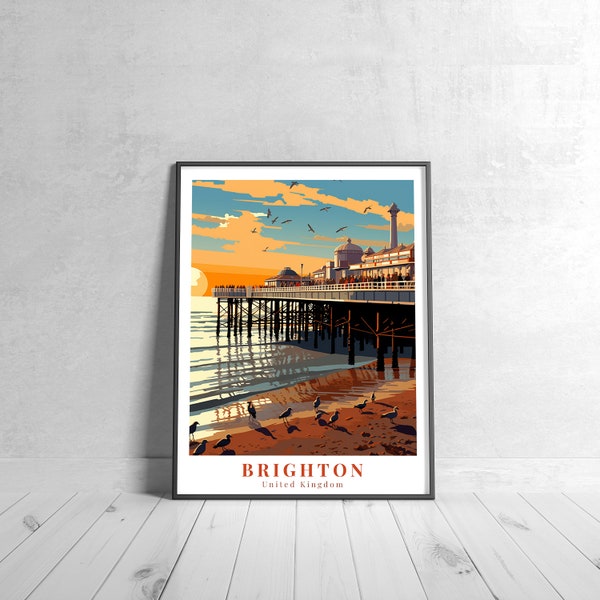 Brighton Poster - Etsy UK