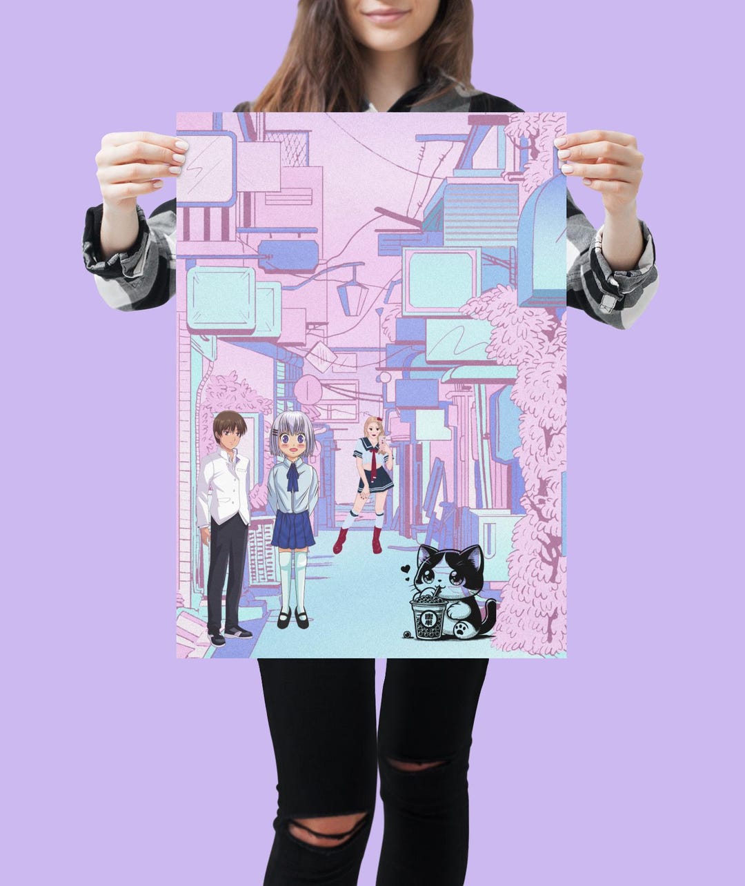 Anime Manga Vertical Posters, Japanese Art Print, Teen Bedroom Decor ...