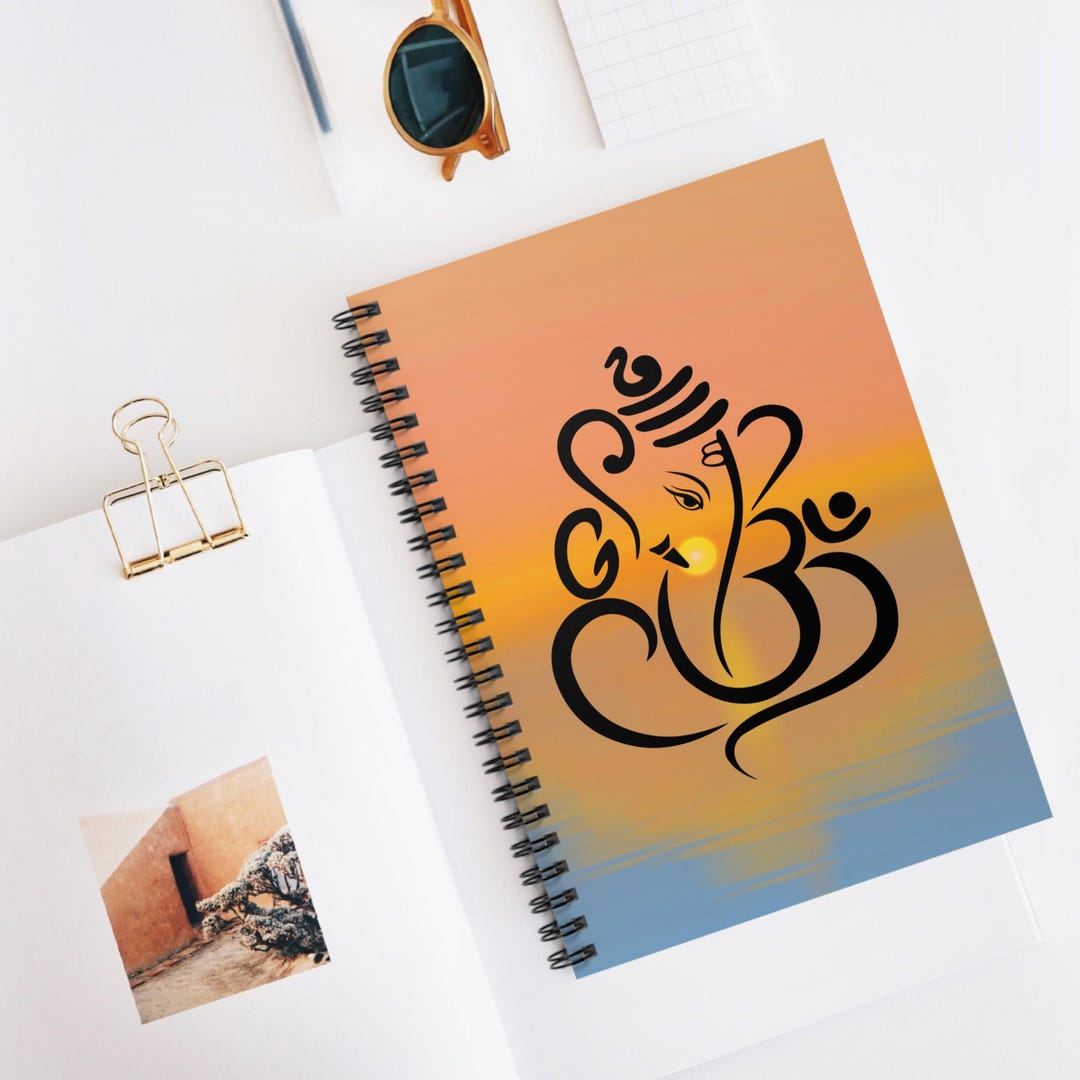 Vintage Ganesha Spiral Notebook Ruled Line, Journal, Diary, Writing Pad ...