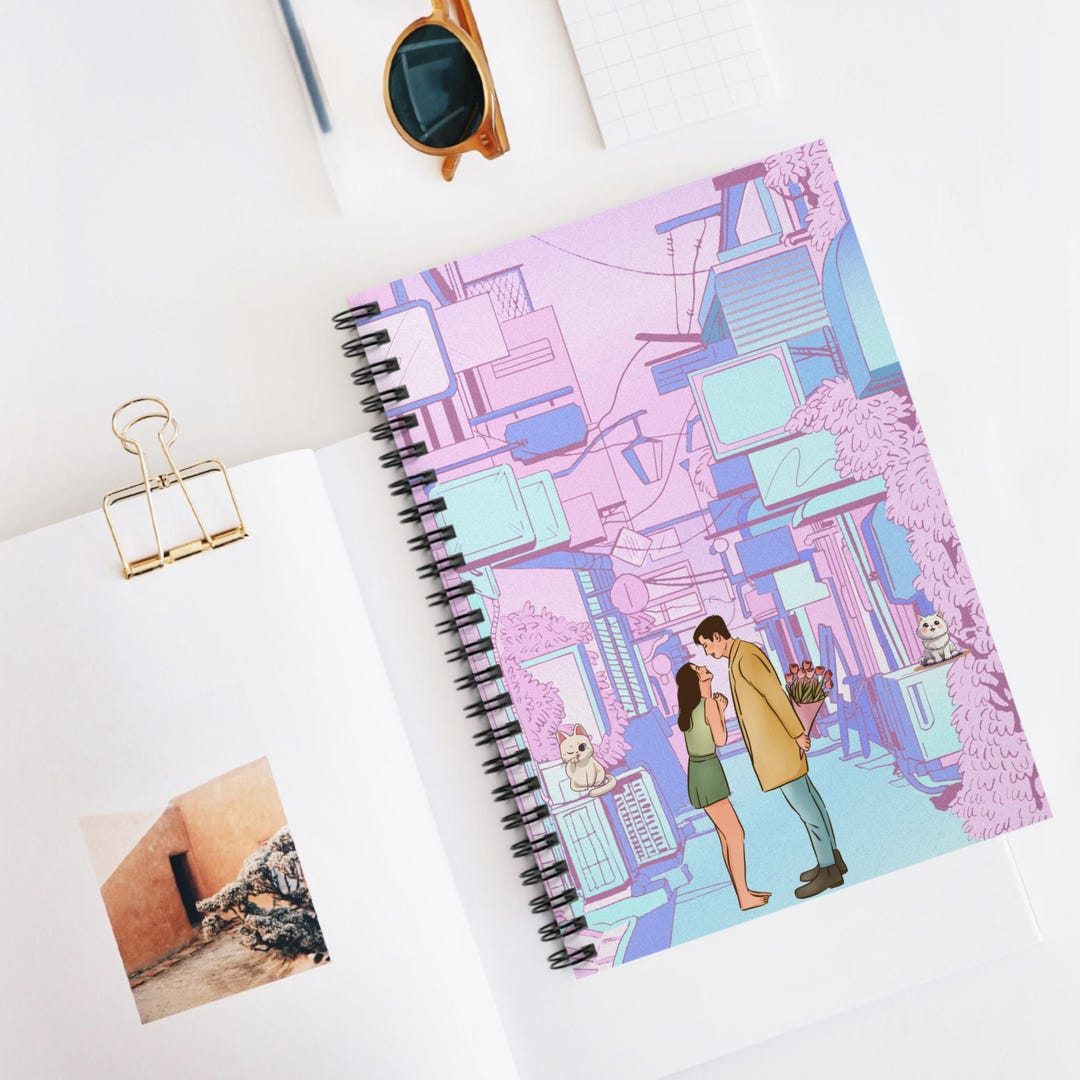 Anime Manga Man Girl Uniform Spiral Notebook - Ruled Line, Journal ...