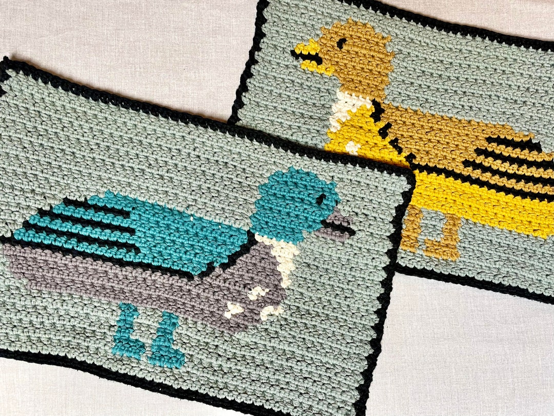 Duck Design Crochet Tapestry Pattern - Etsy