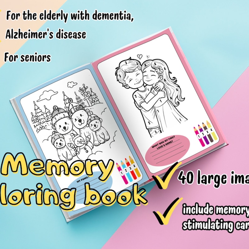 Dementia Coloring Pages - Etsy