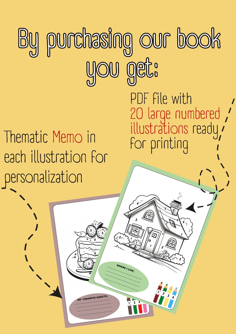 MEMORY COLORING BOOK, Coloring Pages for Adults, for Seniors With ...