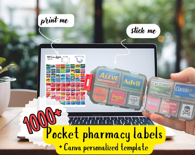 Pill Labels - Etsy