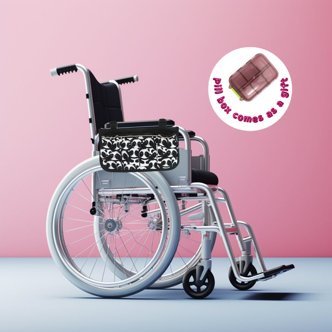Wheelchair Organizer With Phone Holder for Wheelchair, Waterproof ...