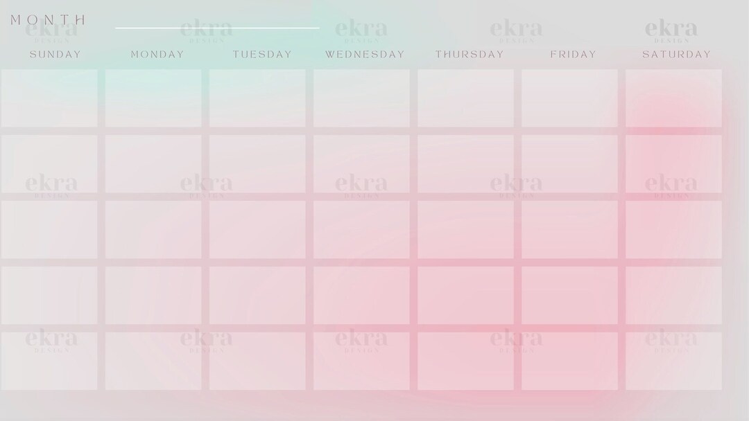 Week Calendar Monday to Sunday Print Out - Etsy