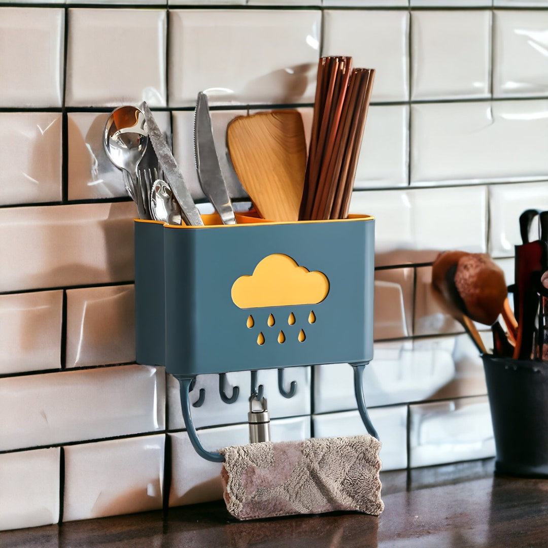 Floating Utensil Holder Utensil Storage Utensils Rack Hanging - Etsy