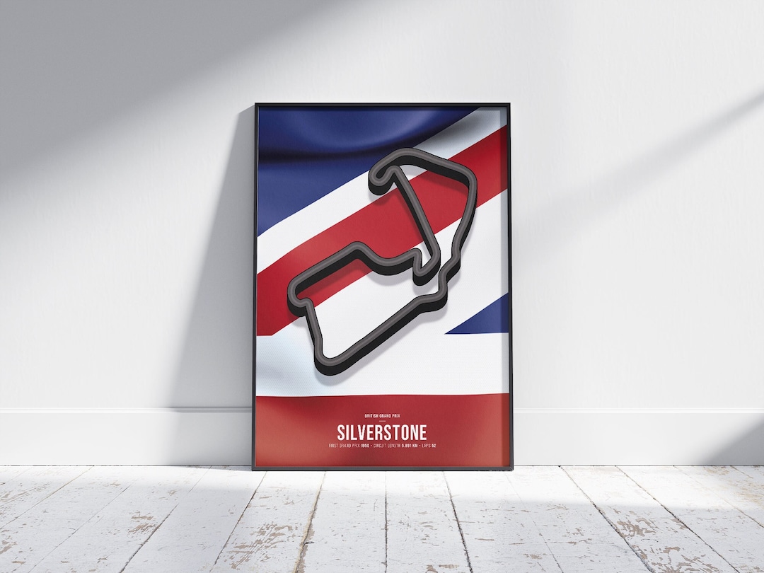 F1 Silverstone Circuit Poster Digital Download - Etsy