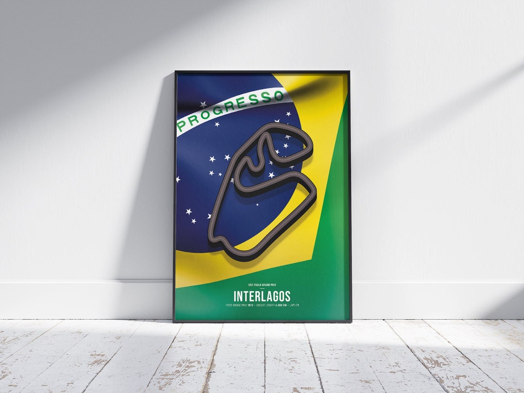 F1 Interlagos Circuit Poster Digital Download - Etsy