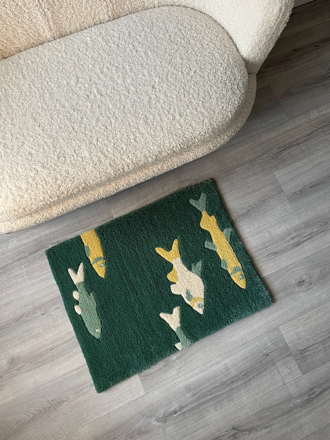 Tufted Floor FISH RUG | Handmade Rug Inspired by the Seaside | Quirky ...