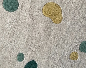 Tufted Floor MOSS RUG Handmade Rug Inspired by the Seaside Quirky Wool ...