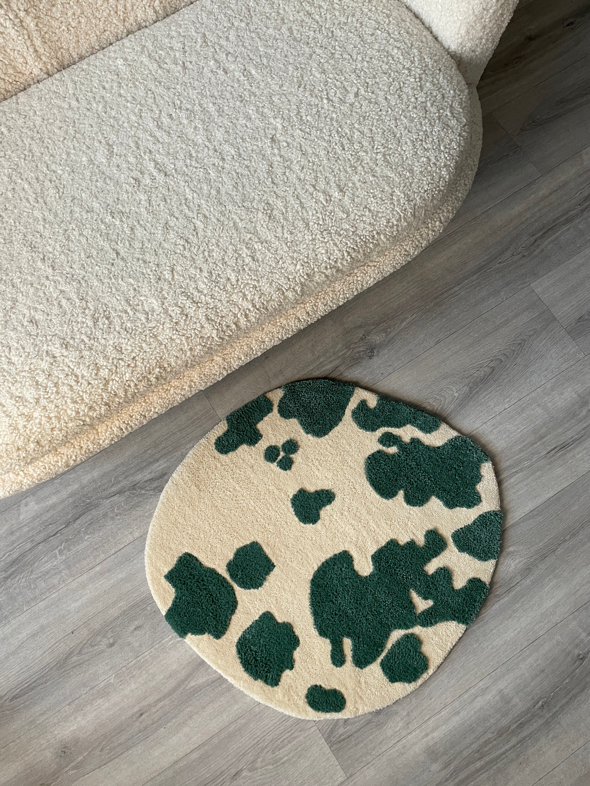 Tufted Floor MOSS RUG Handmade Rug Inspired by the Seaside Quirky Wool ...