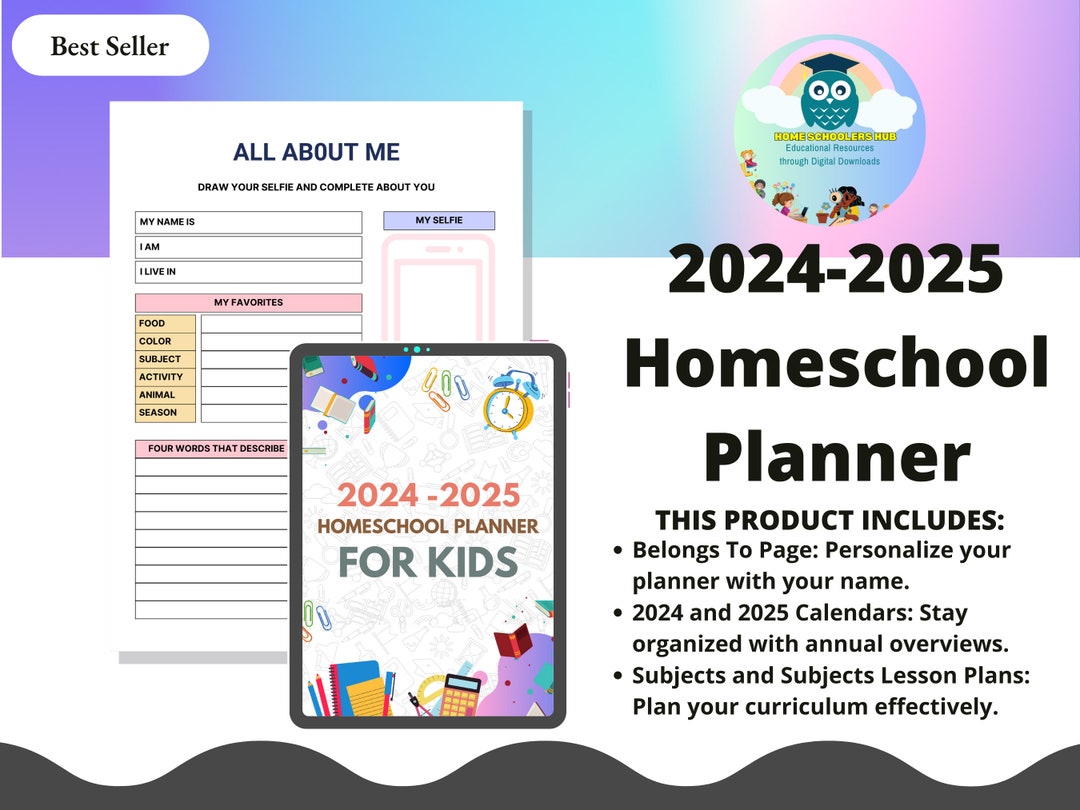 Editable Ultimate Homeschool Planner 2024-2025 Printable Digital ...
