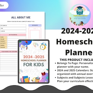 Editable Ultimate Homeschool Planner 2024-2025 Printable Digital ...