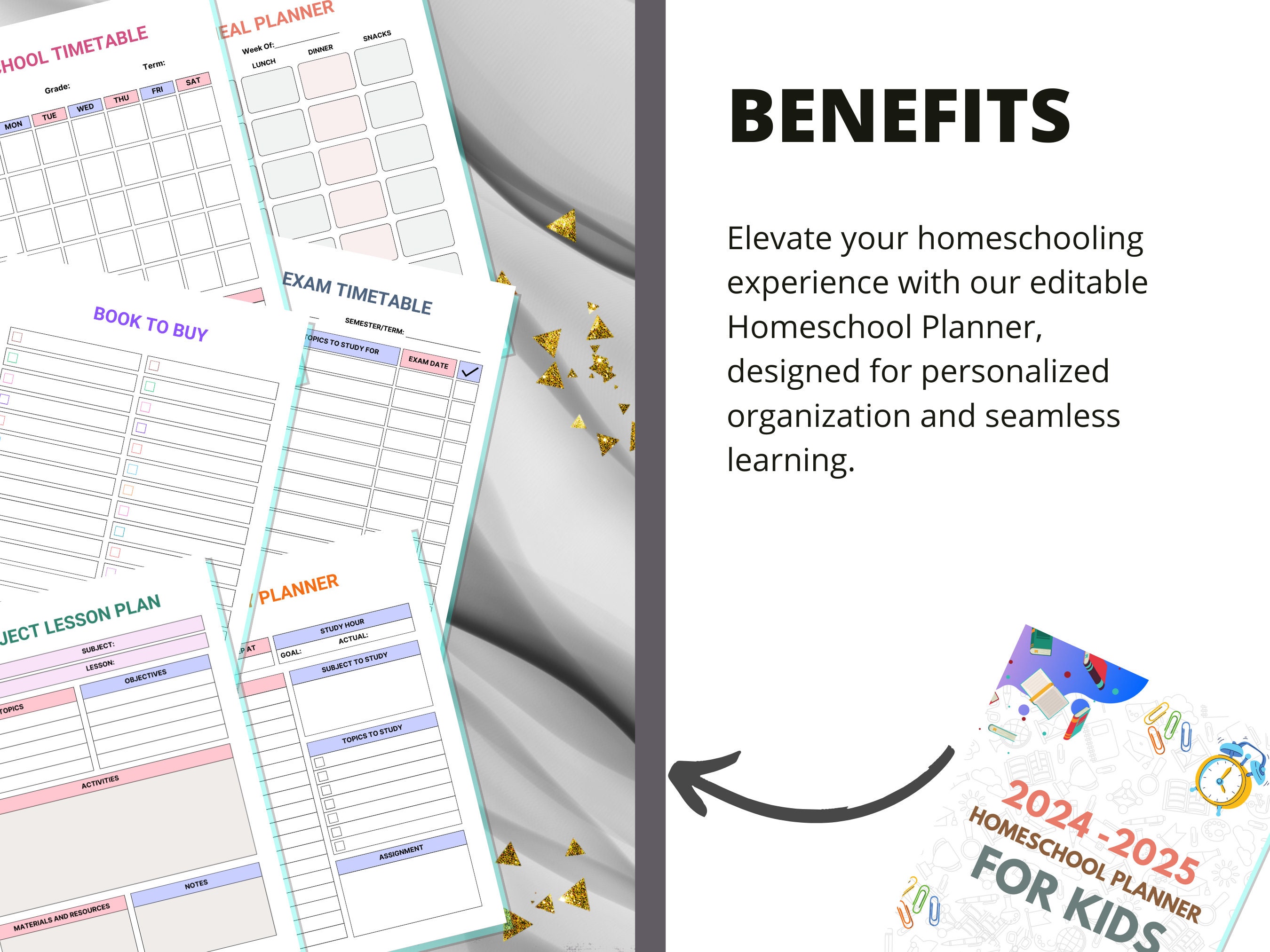 Editable Ultimate Homeschool Planner 2024-2025 Printable Digital ...
