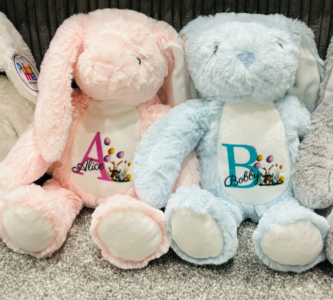 Personalised Easter Bunny Teddies Beautiful Soft Keepsake Baby Gift ...
