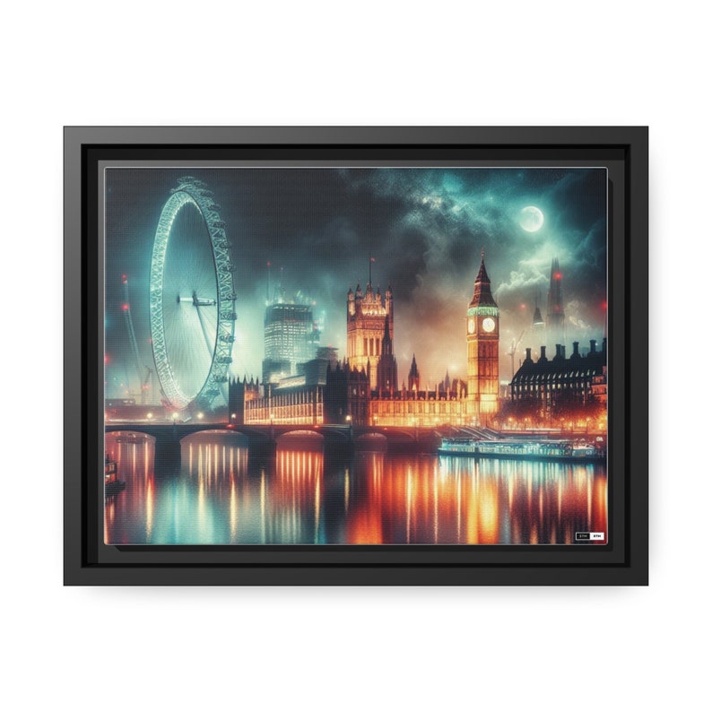 Matte Canvas, Black Frame - Etsy