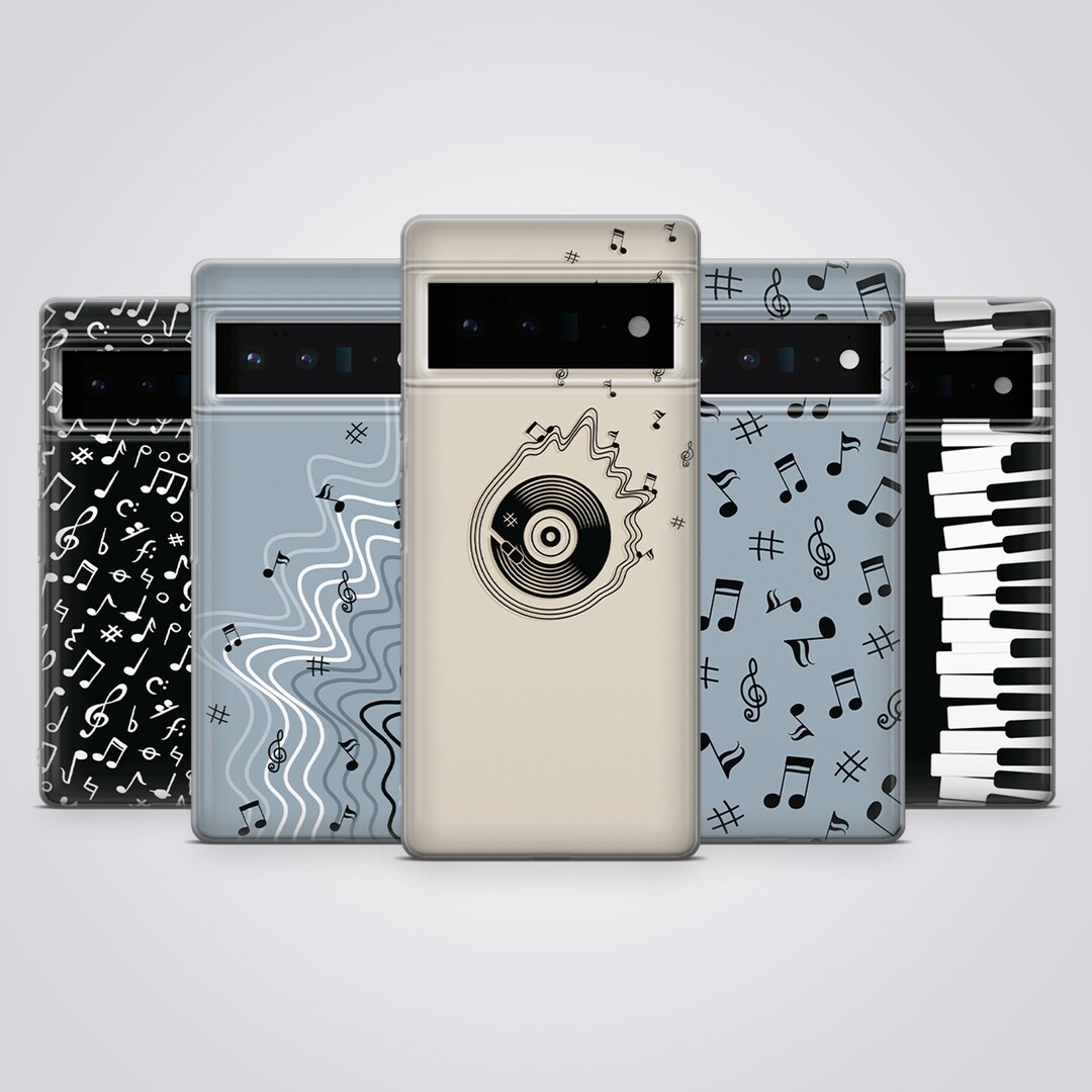 Music Notes Phone Case Vinyl Piano Cover Fit for Google Pixel 9, 8, 8A ...