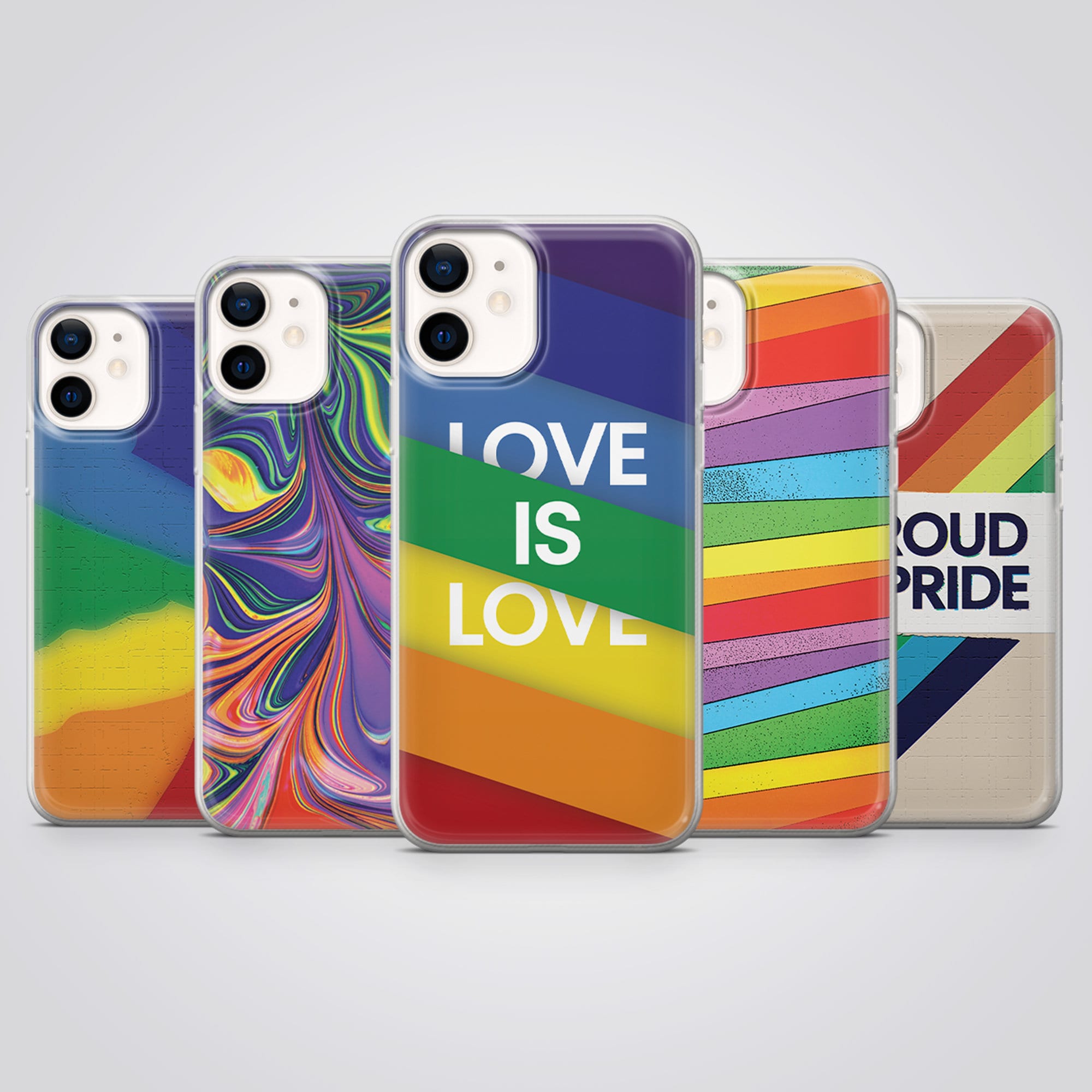 LGBT Pride Phone Case Rainbow Cover Fit for Google Pixel 10, 9, 8A, 7A ...