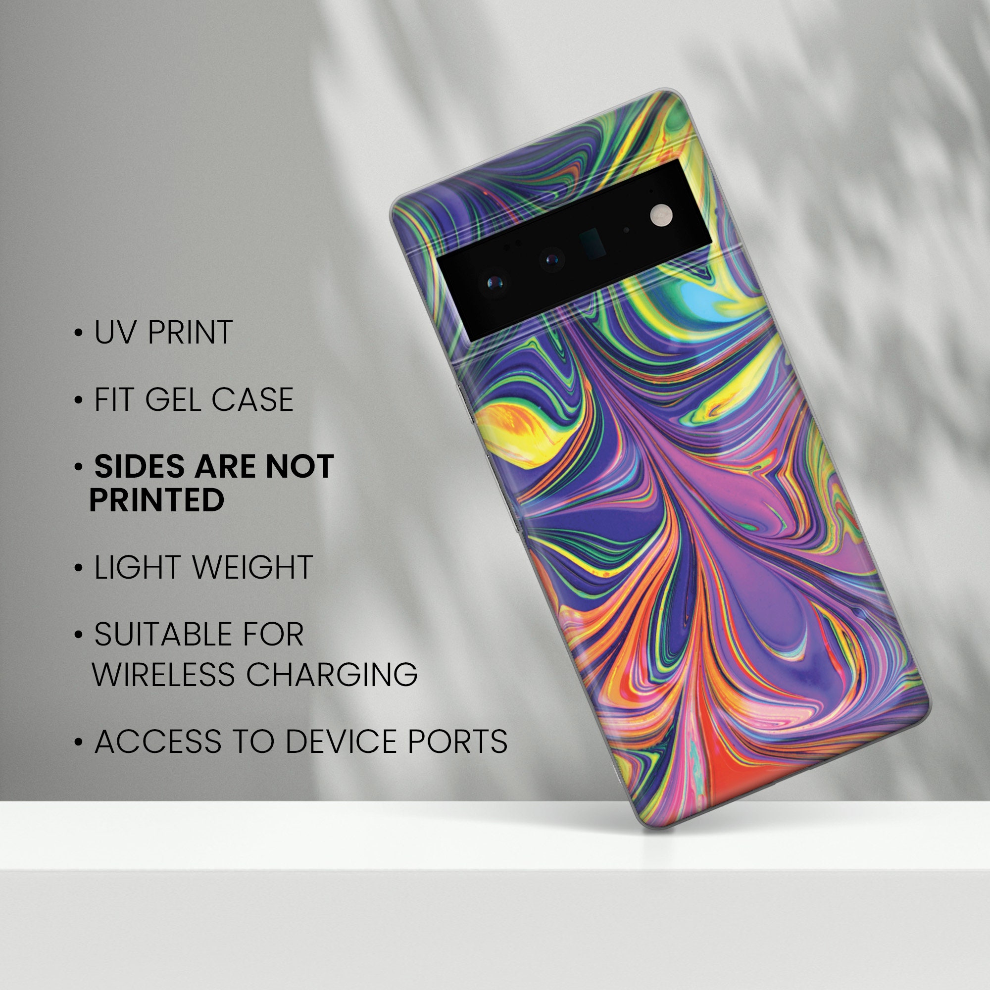 LGBT Pride Phone Case Rainbow Cover Fit for Google Pixel 10, 9, 8A, 7A ...